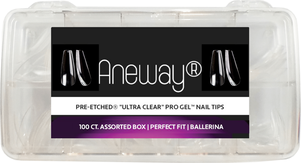 PRE-ETCHED® Pro Gel Tips™ | BALLERINA | 100 CT. PRO BOX – ProNailTips.com