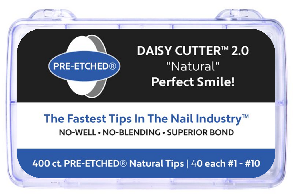 PRE-ETCHED® WELL-LESS NAIL TIPS | Pro Nail Tips™ DAISY CUTTER™ 2.0 | 4 ...
